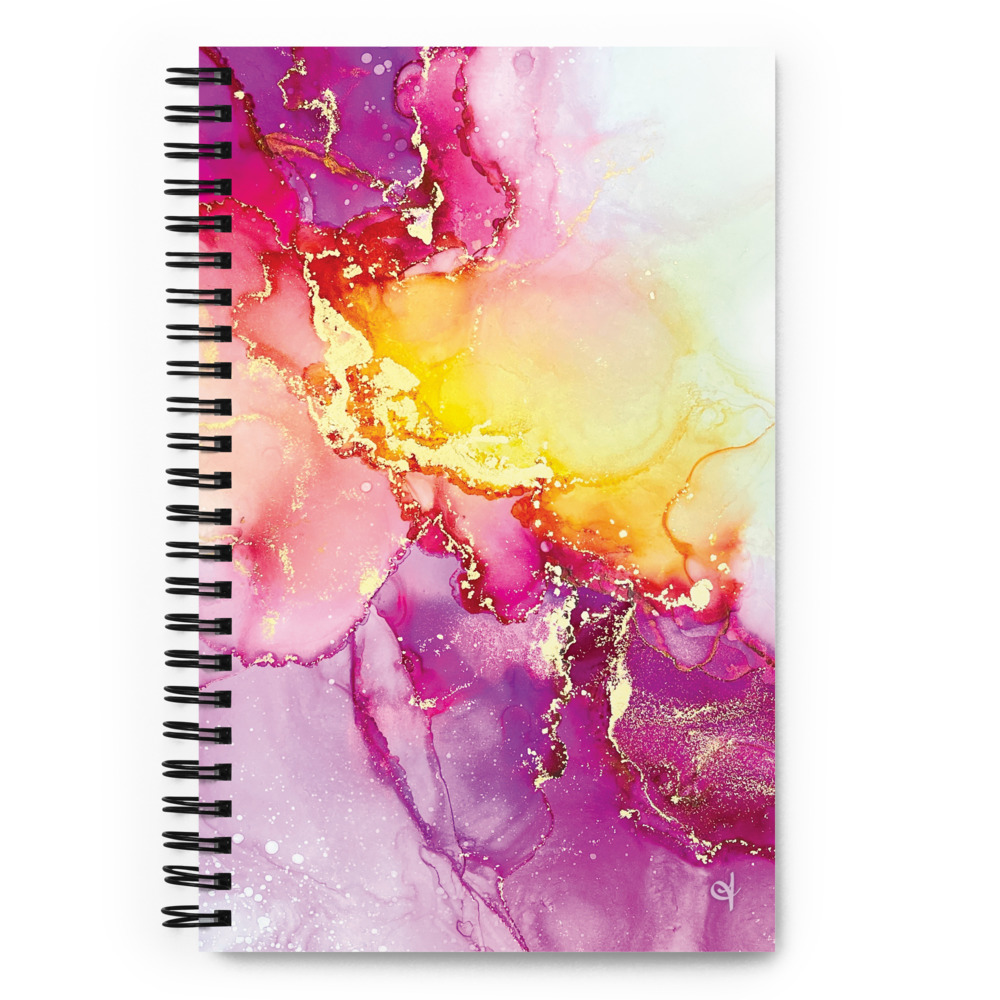 "Happy" Spiral Notebook - Tina Irvine
